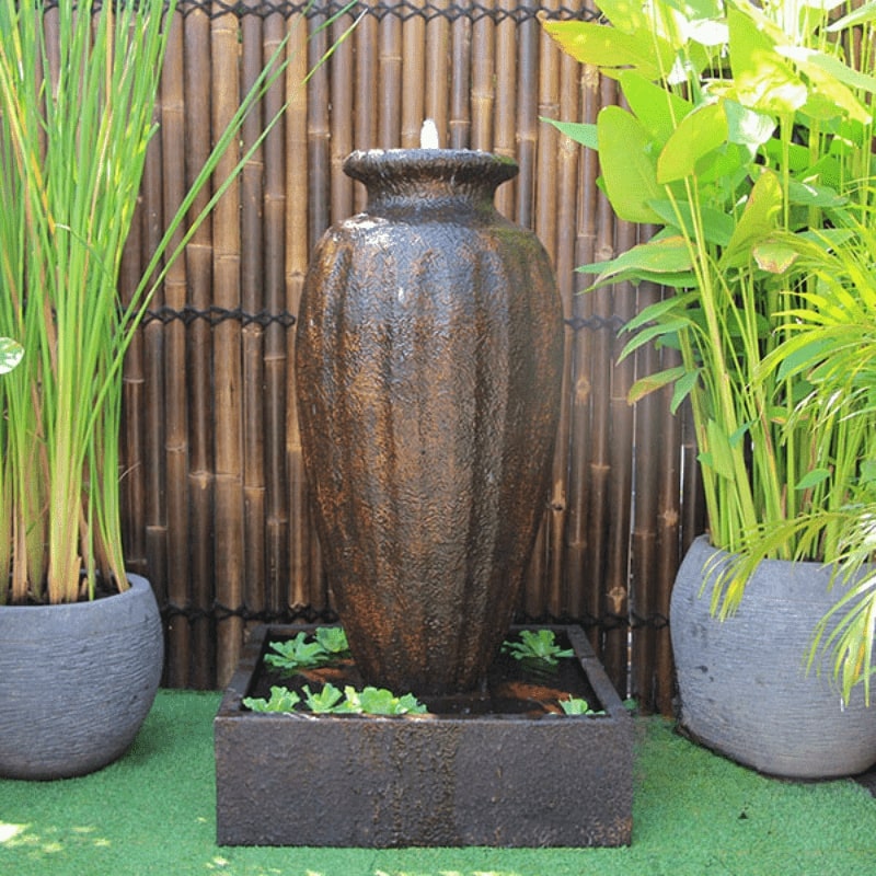 Elevate Your Garden: Aegean Urn Water Feature Fountain — Outdoor Escape
