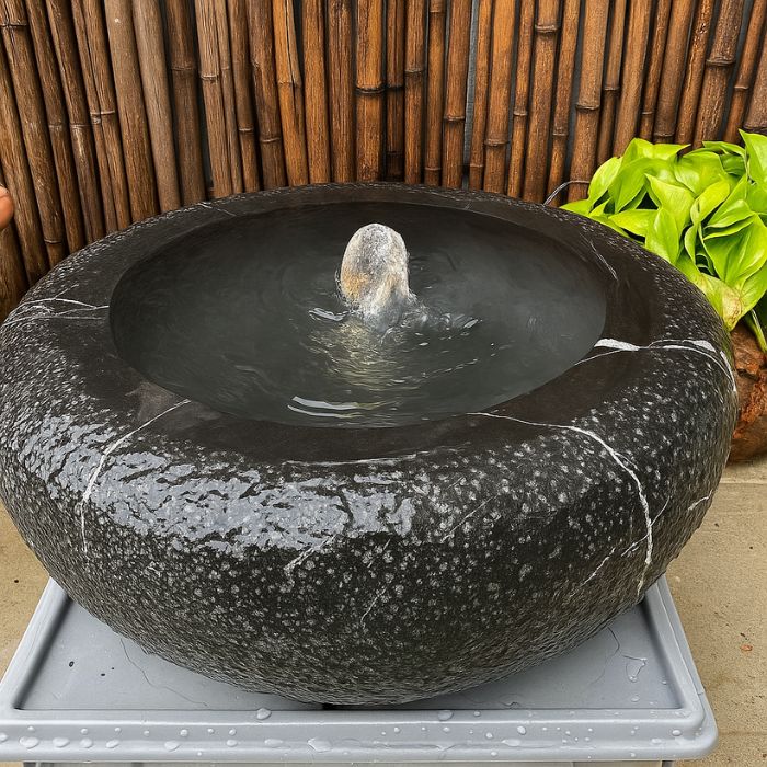 Mizuki Japanese Bubbling Water Feature — Outdoor Escape