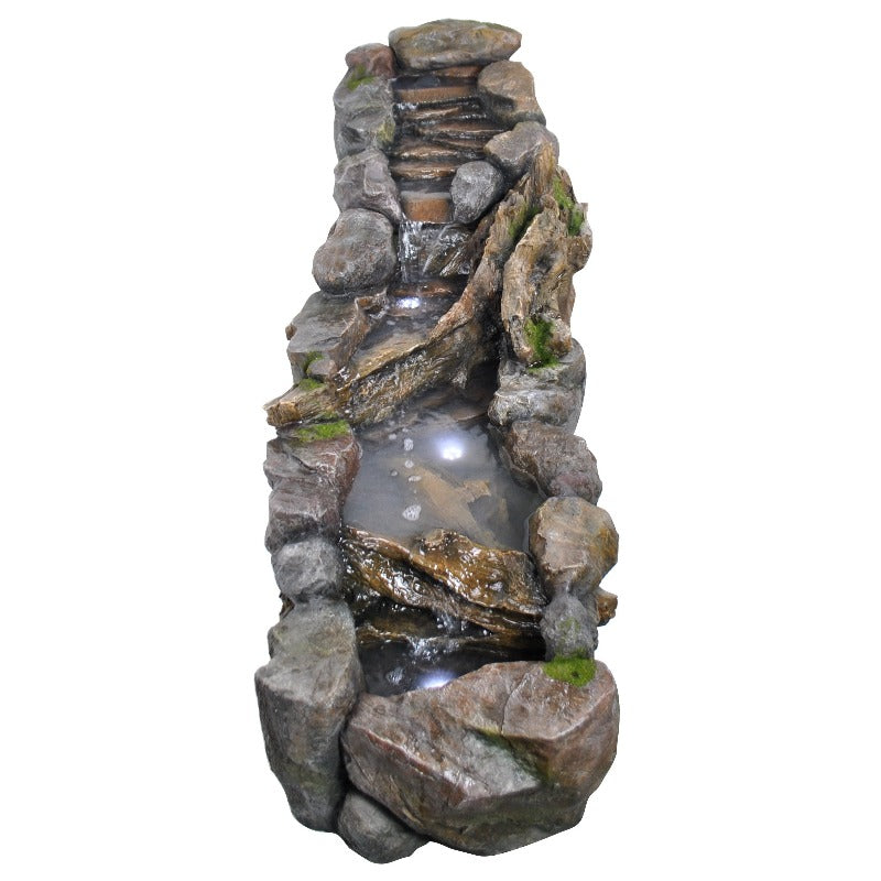 Nature Creek Large Rock Cascade Waterfall Water Feature Fountain ...